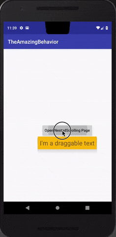 GitHub - YuanLiou/CoordinatorLayoutBehaviorSample: The sample program of CoordinatorLayout.Behavior.