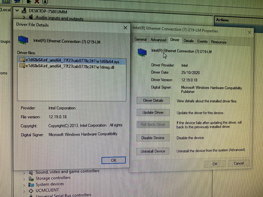 Windows 10 - Intel Ethernet connection This device cannot start (Code 10) - 系統故障 - 電腦領域 HKEPC ...