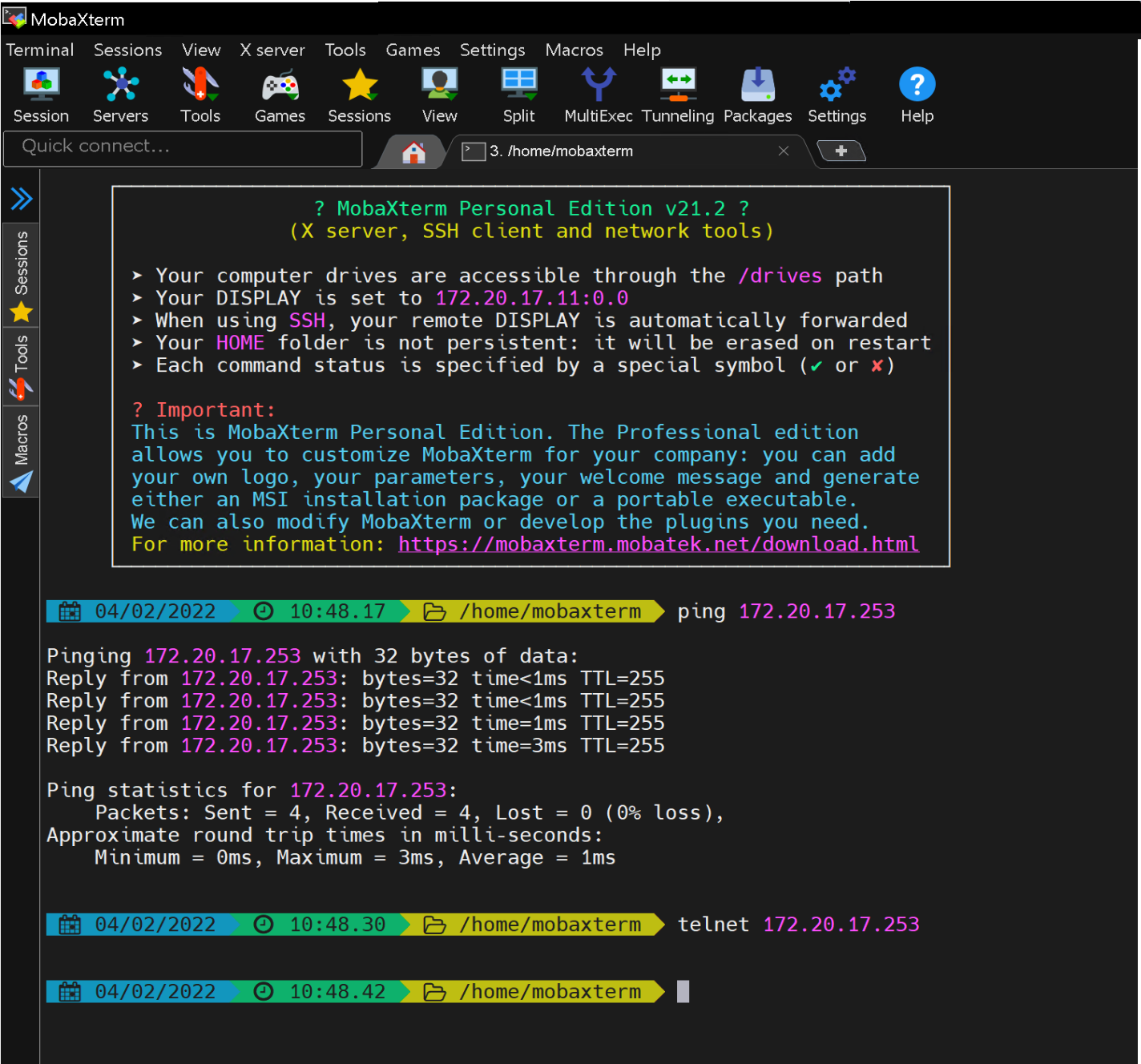 MobaXterm Local Terminal Doesn't work - Closes immediately - Windows 探索 - 電腦領域 HKEPC Hardware ...