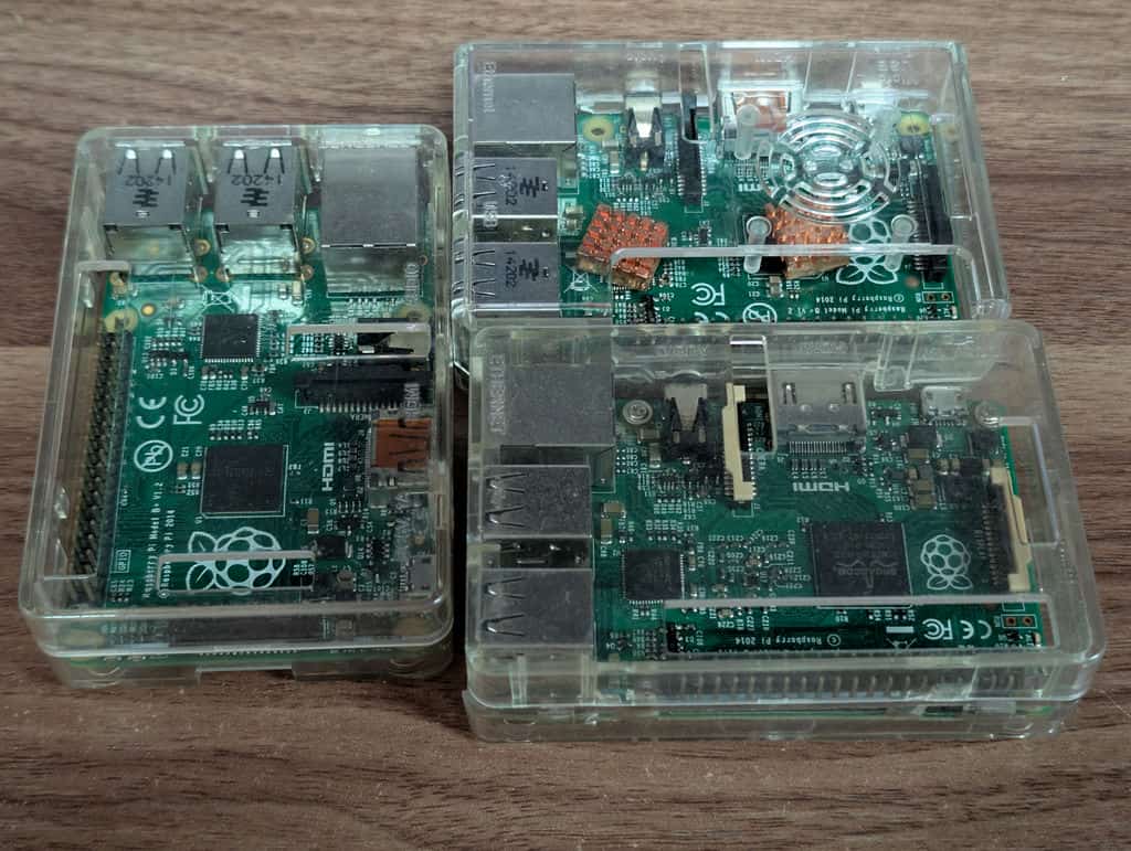 Raspberry Pi 2 Model B x1, Model B x2, Radeon X600, GTX 750, GeForce ...