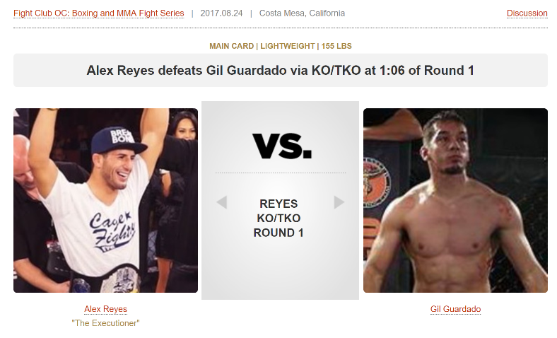 Alex Reyes has literally a 0% chance | Sherdog Forums | UFC, MMA ...